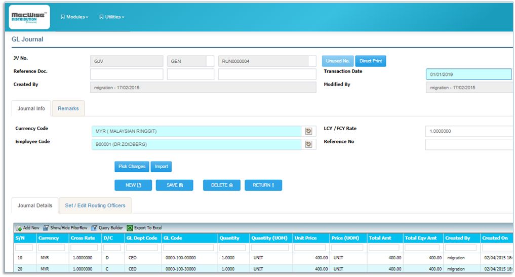 MecWise Financials – Starvision