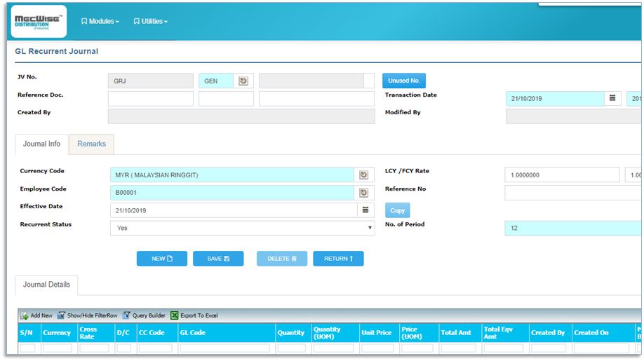 MecWise Financials – Starvision
